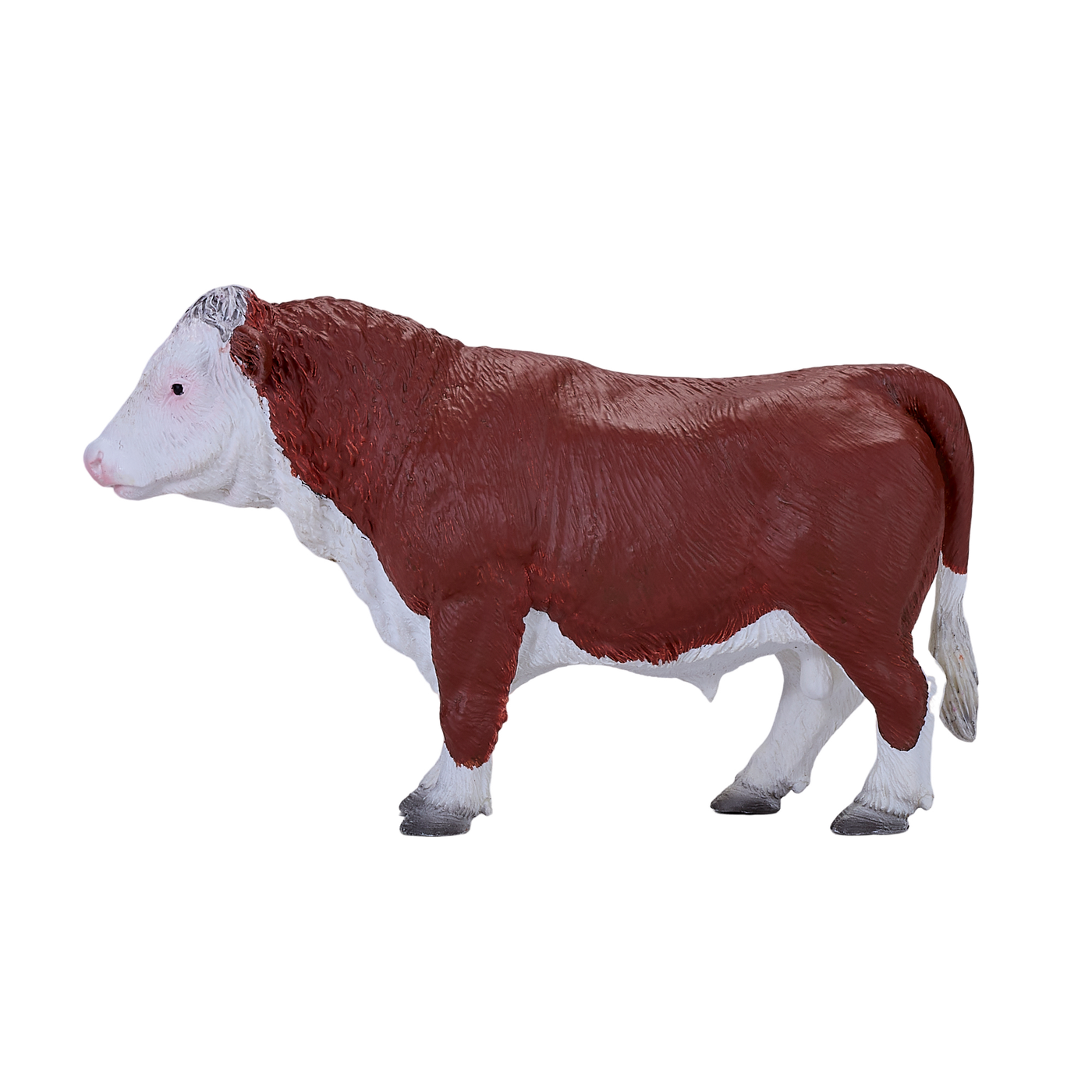 Hereford Bull Toy Farm Animal Figurine — InStock
