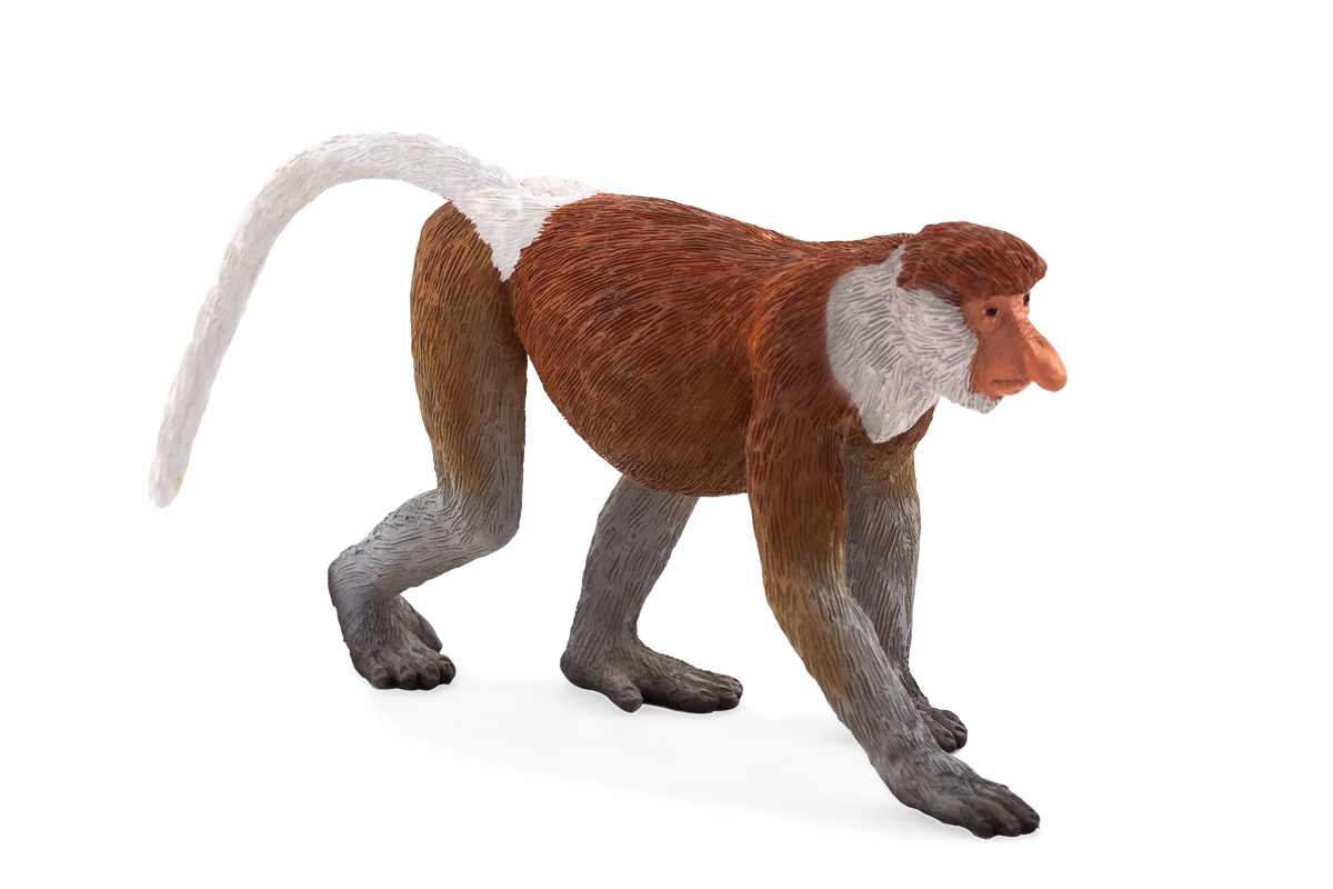 Proboscis Monkey Toy Realistic Rainforest Wildlife Model — InStock