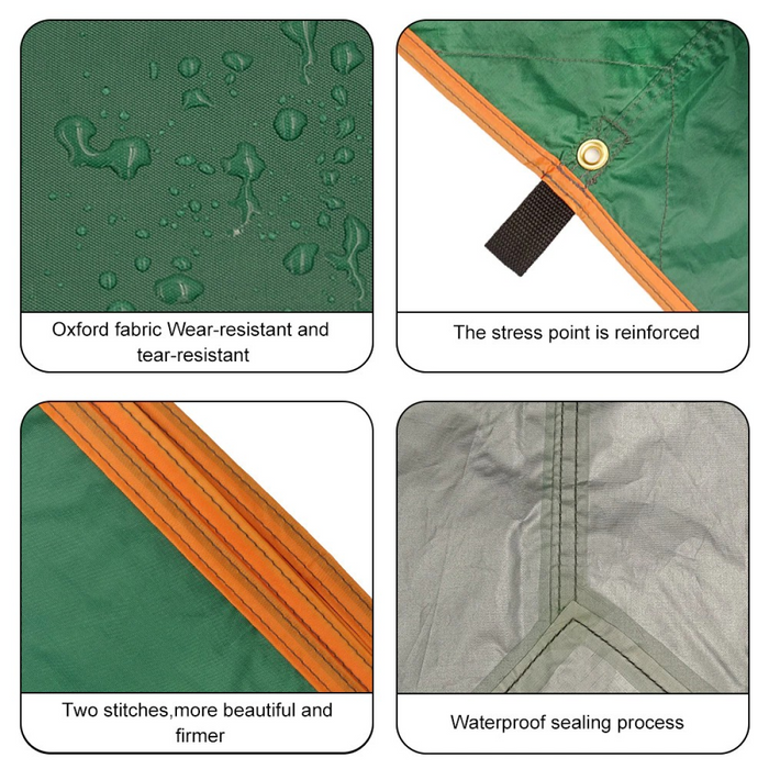 Flysheet Waterproof Groundsheet Camping Tarp Shelter Alas Tent Floor S ...