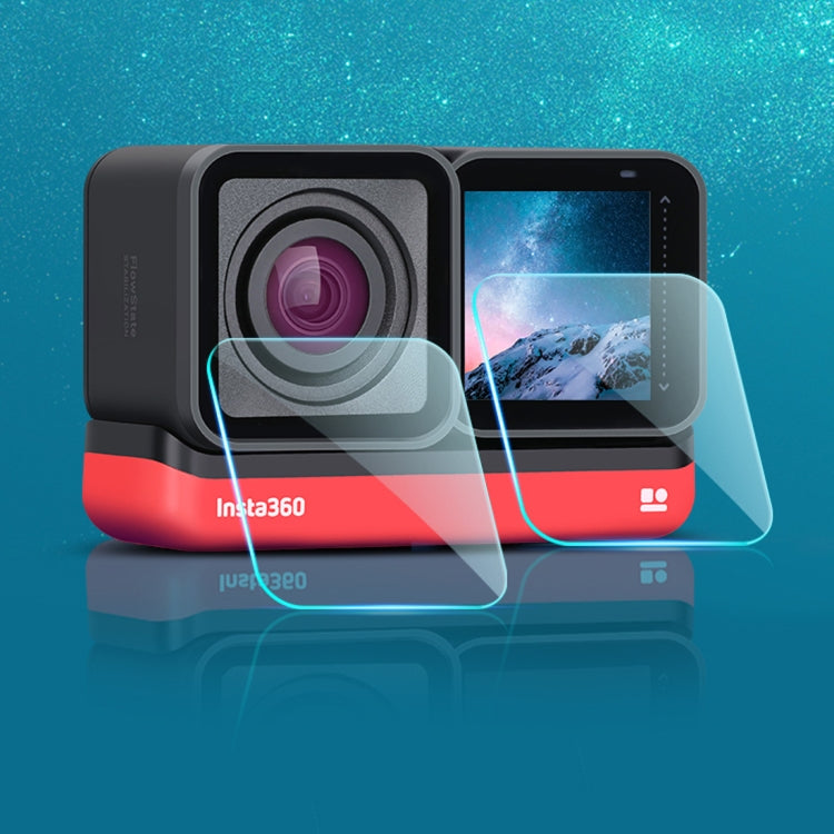 Lens + LCD Display Tempered Glass Film for Insta 360 One R 4K, For Ins ...