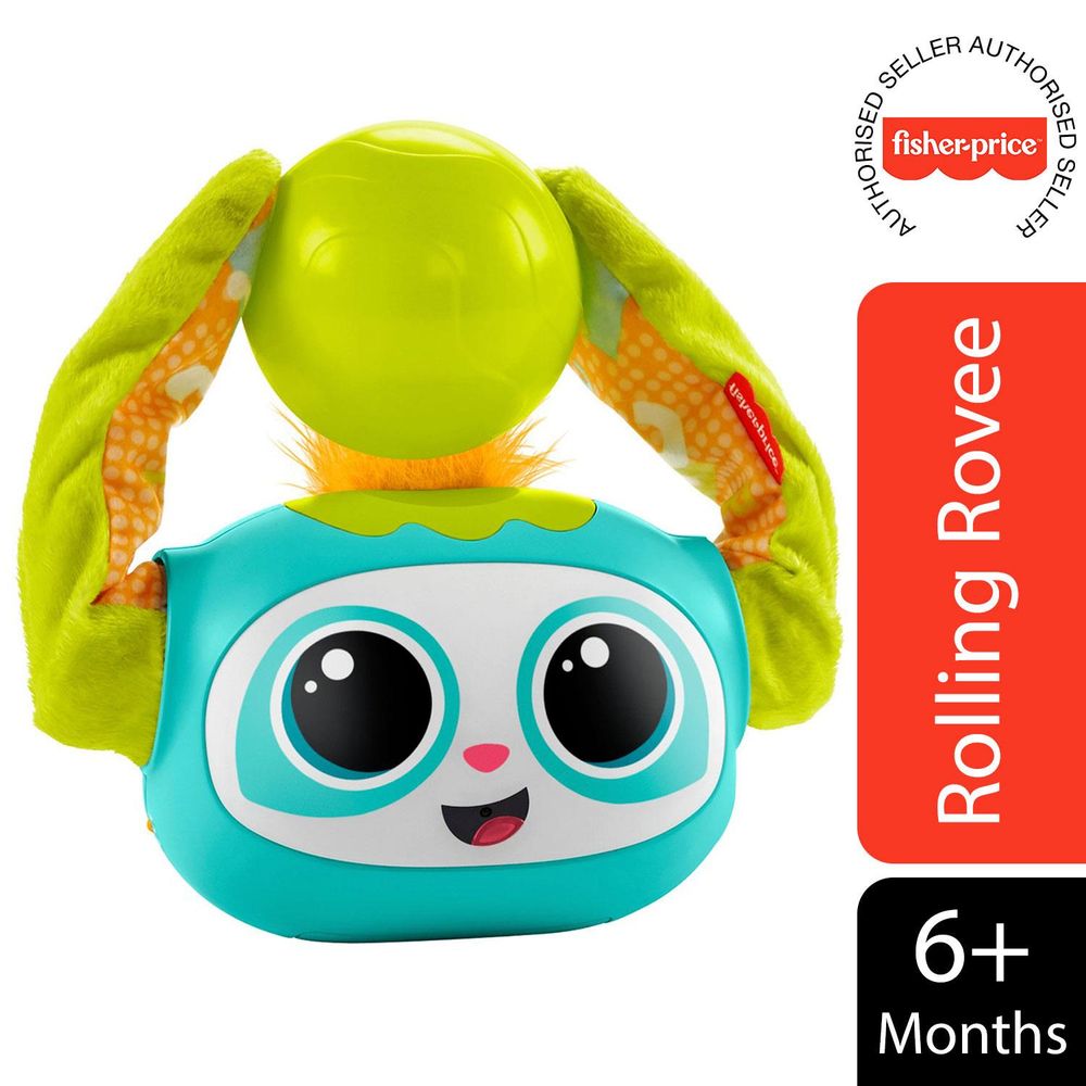 Fisher-Price Rollin' Rovee Interactive Musical Toy - Lights Up, Moves ...